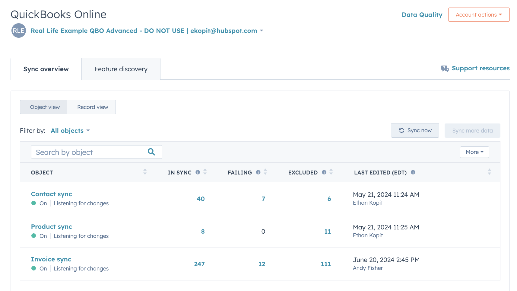 QuickBooks Online HubSpot 集成 | 立即进行连接